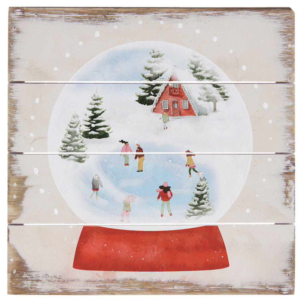 Snow Globe Ice Skating 6" – Sincere Surroundings