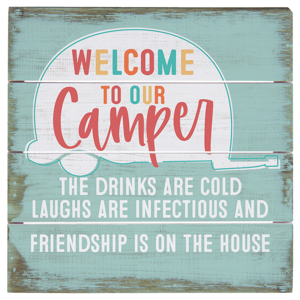 Welcome Camper Blue 6" – Sincere Surroundings