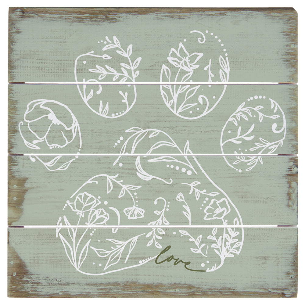 Floral Paw Green