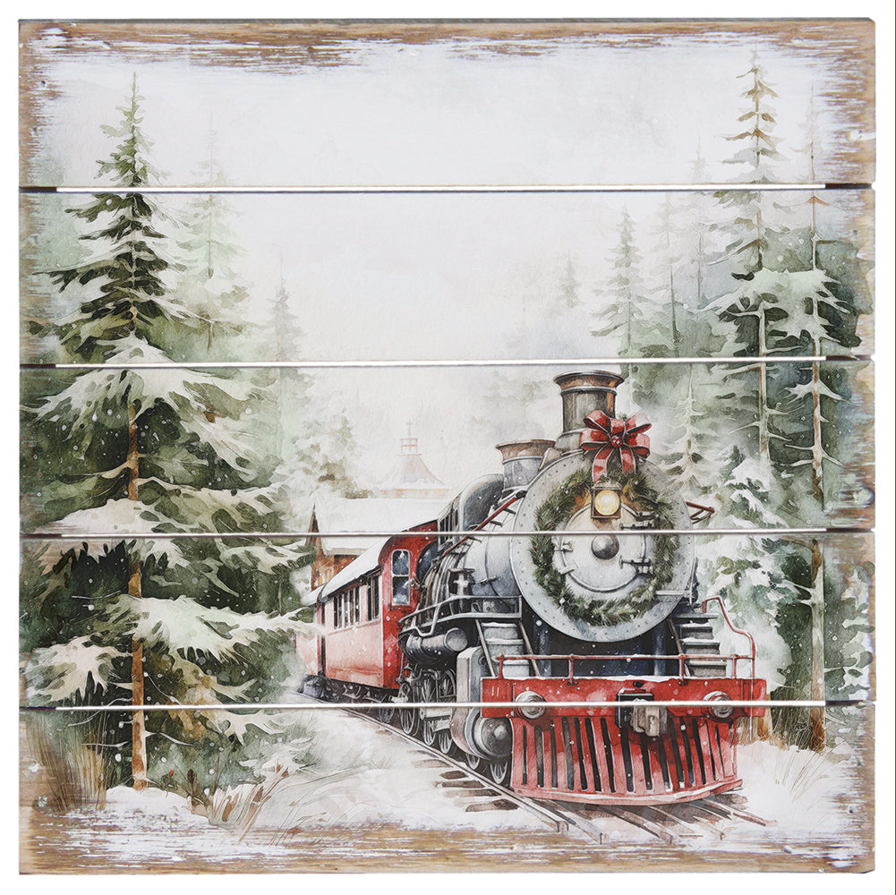 Christmas Train Art 8" – Sincere Surroundings